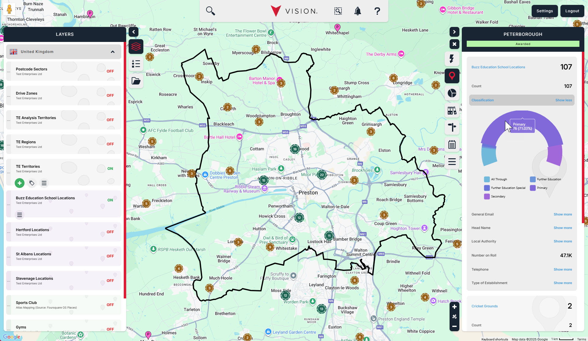 Franchise Territory Mapping | Mapping Software | Atlas Mapping