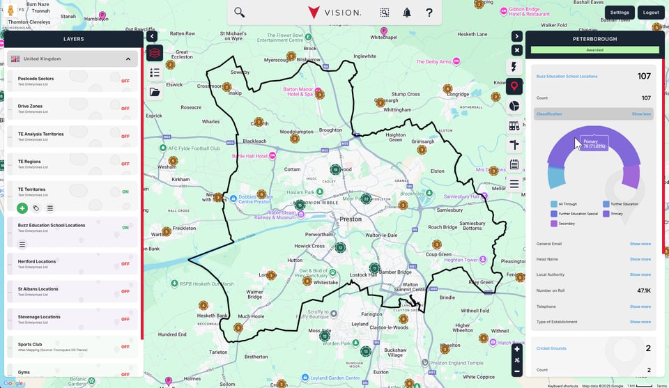 Franchise Territory Mapping | Mapping Software | Atlas Mapping