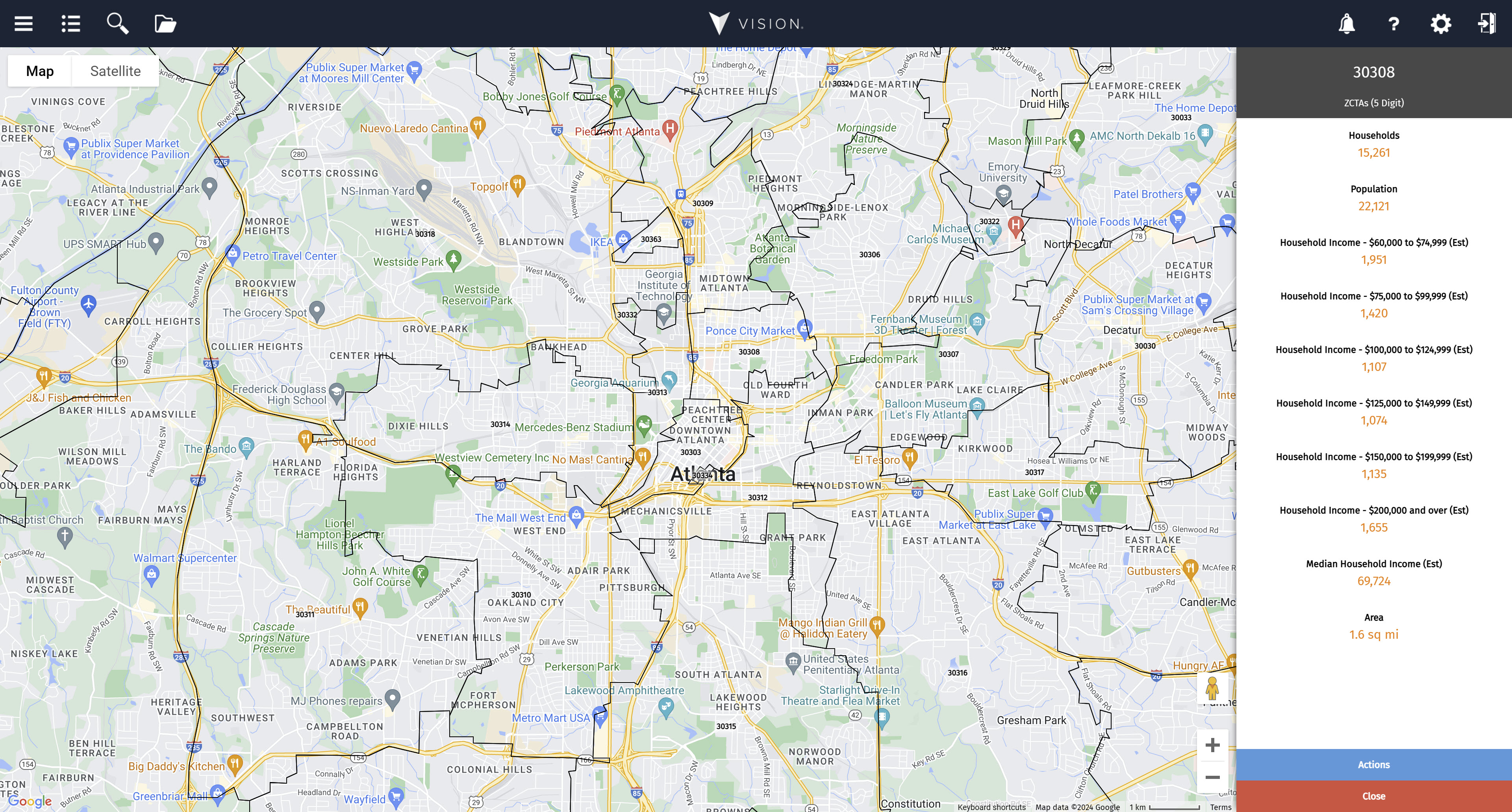 Franchise Territory Mapping | Mapping Software | Atlas Mapping